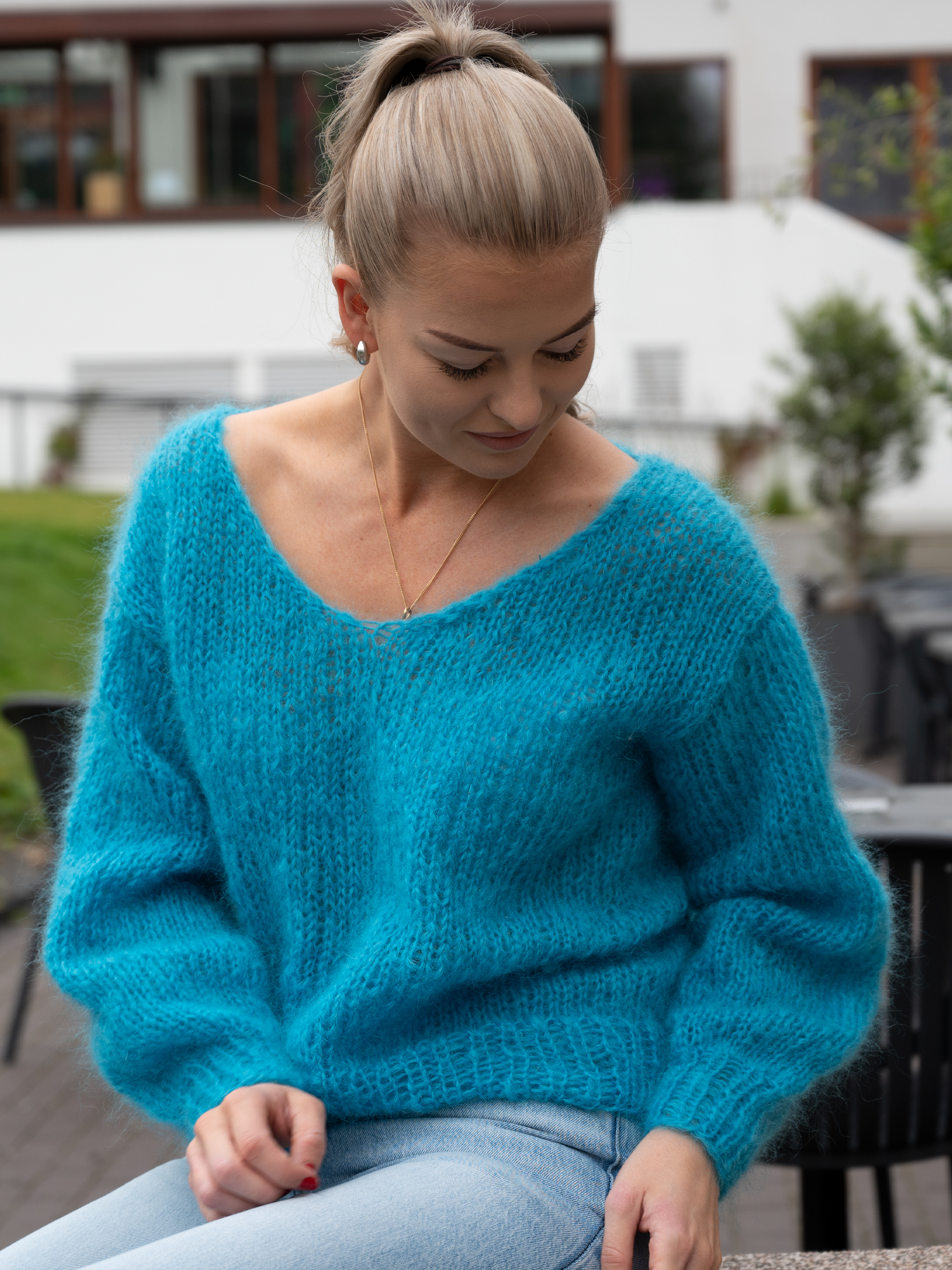 AMANDA genser turkis - Garnius