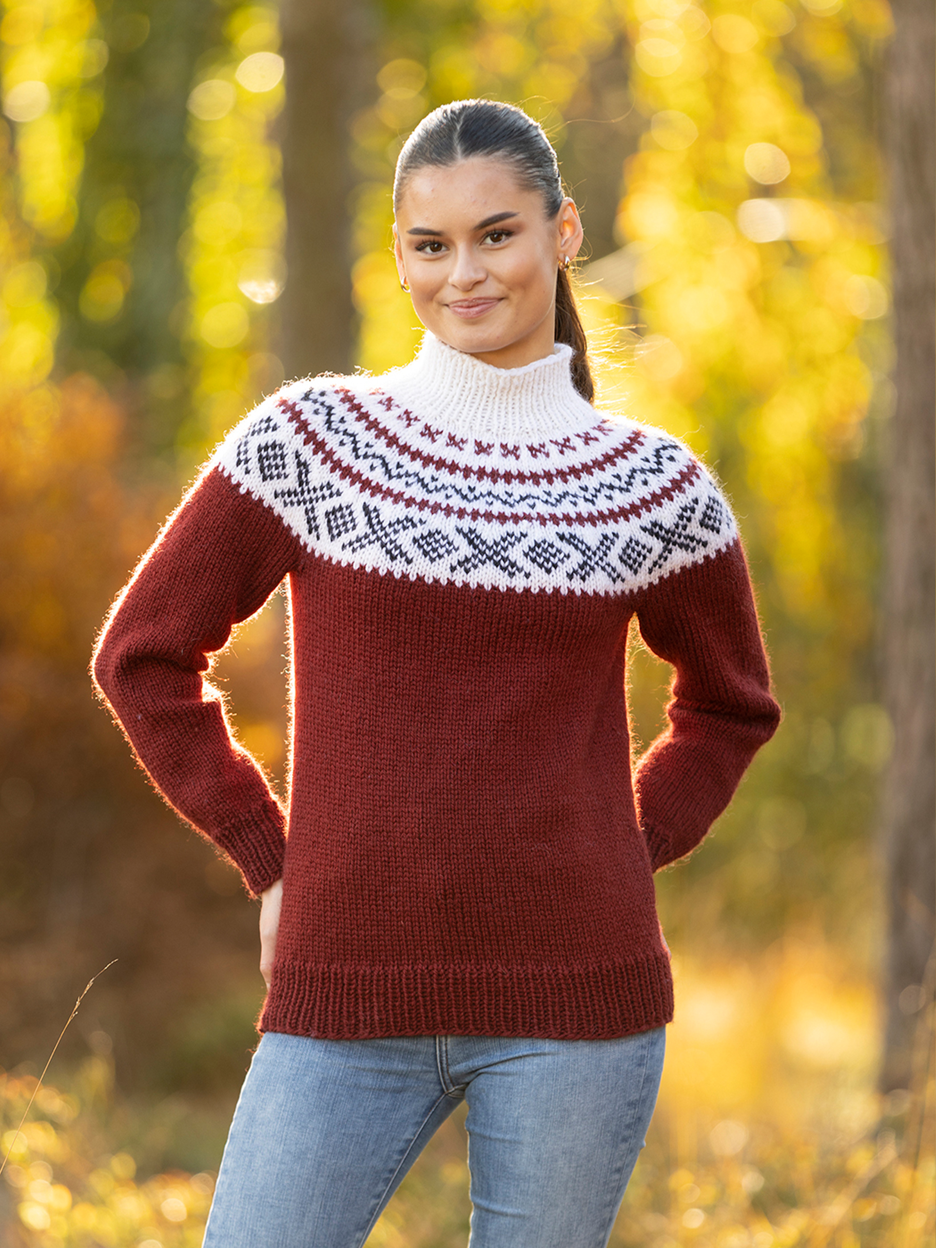 2301-16b Miranda genser - Garnius - Garnius.no