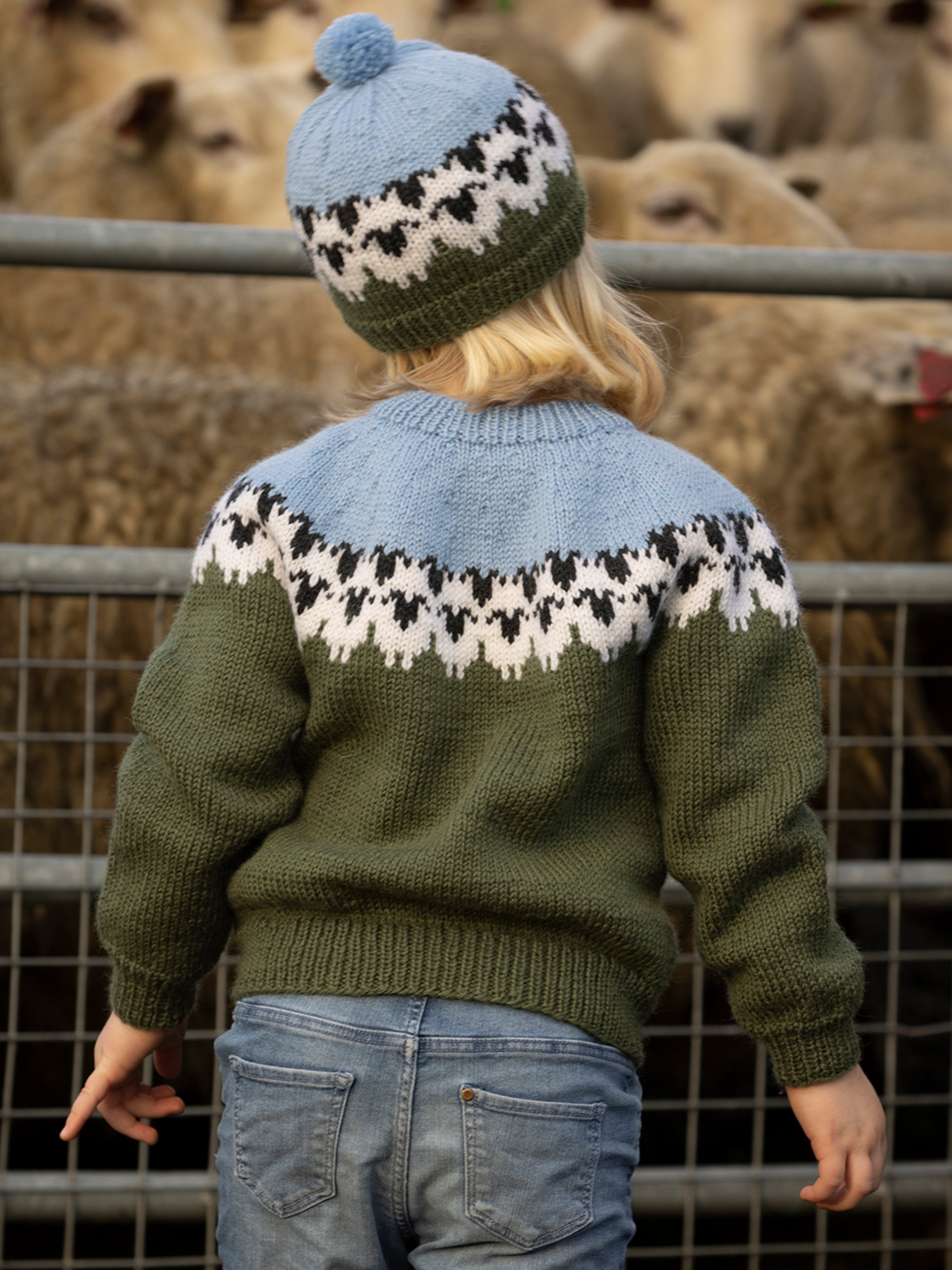 2309-02b Flokken genser barn - Garnius