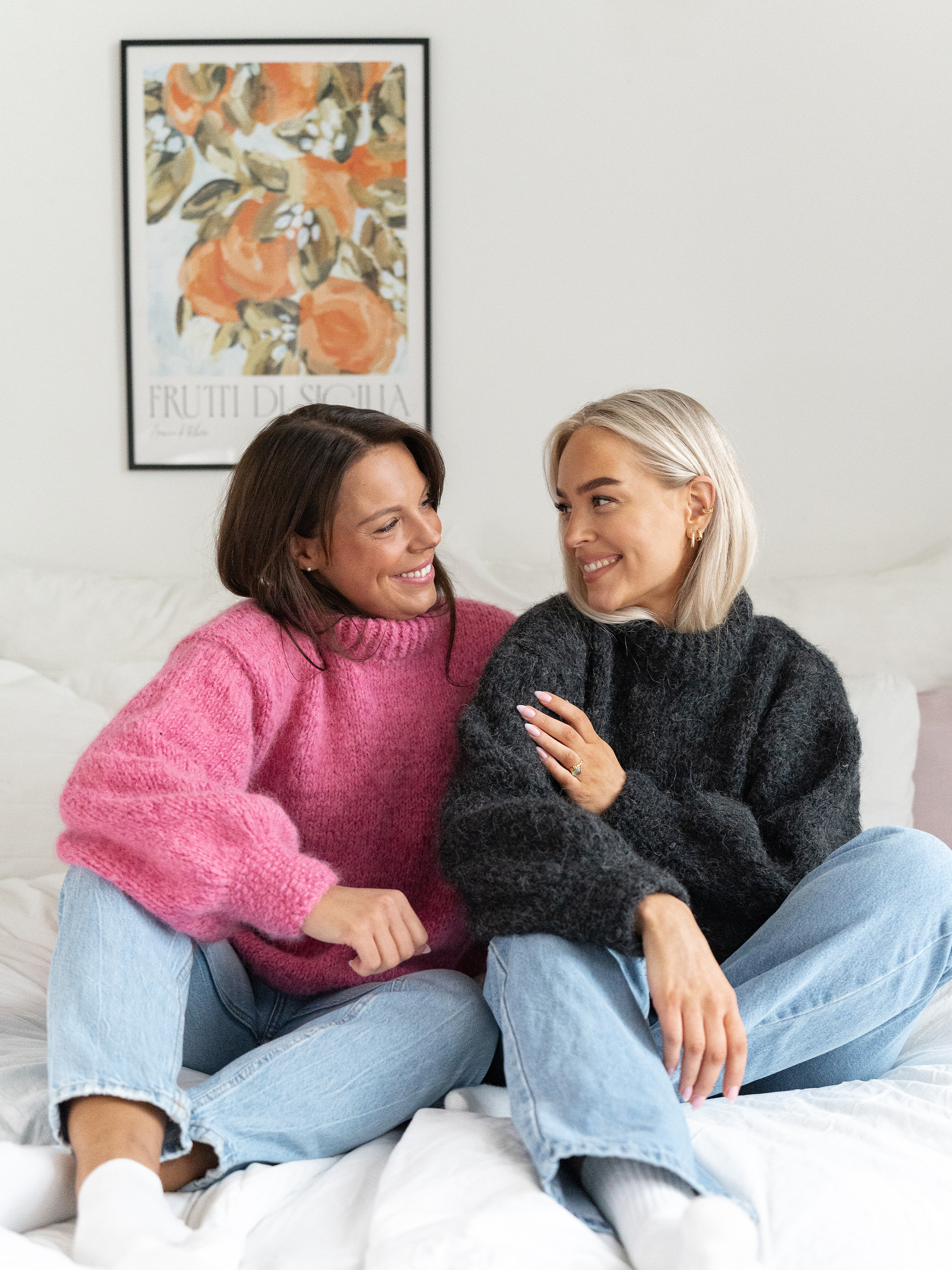 THE BASIC genser rosa - Garnius