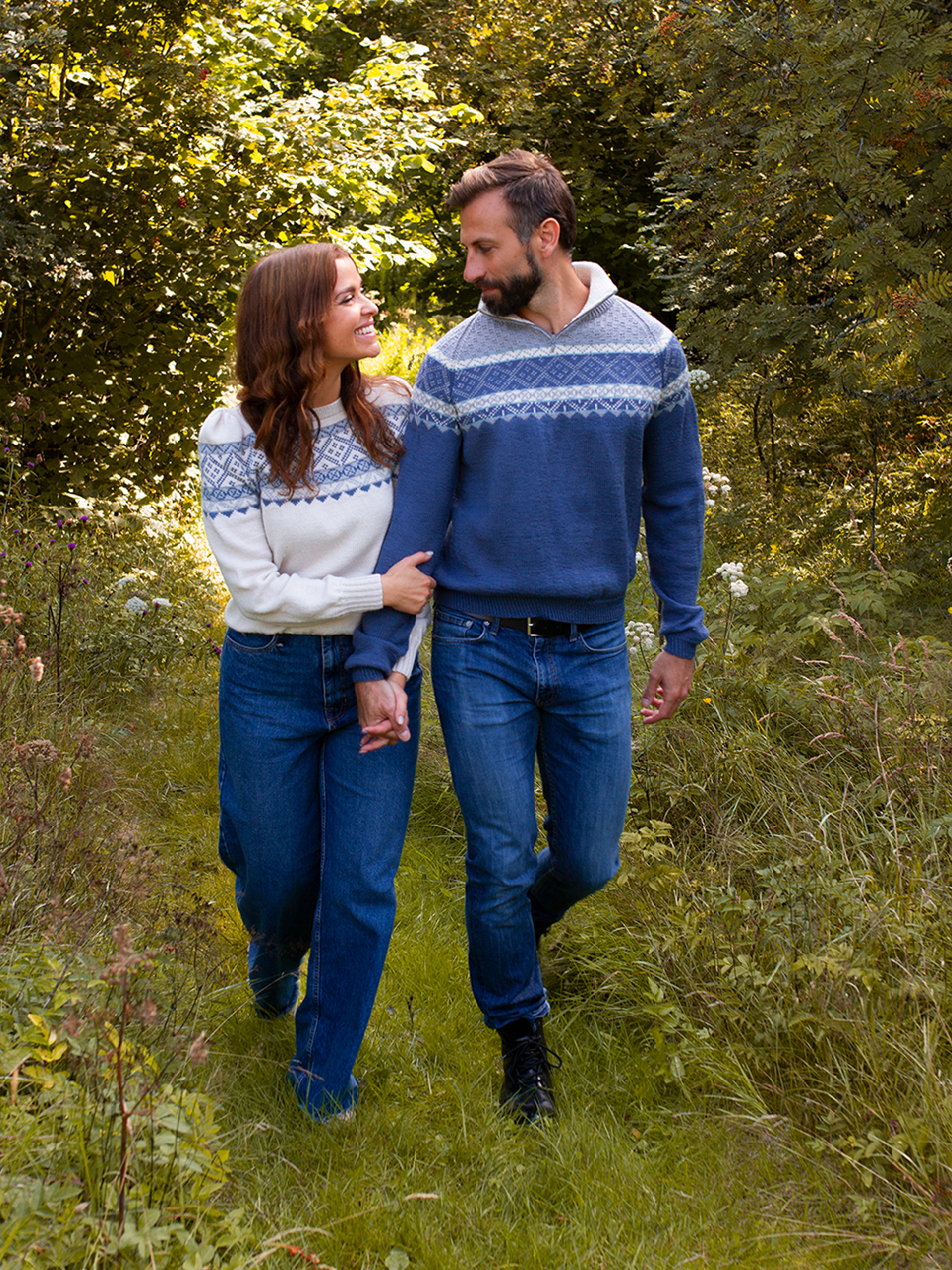 BIRGIT genser kitt/denim - Garnius