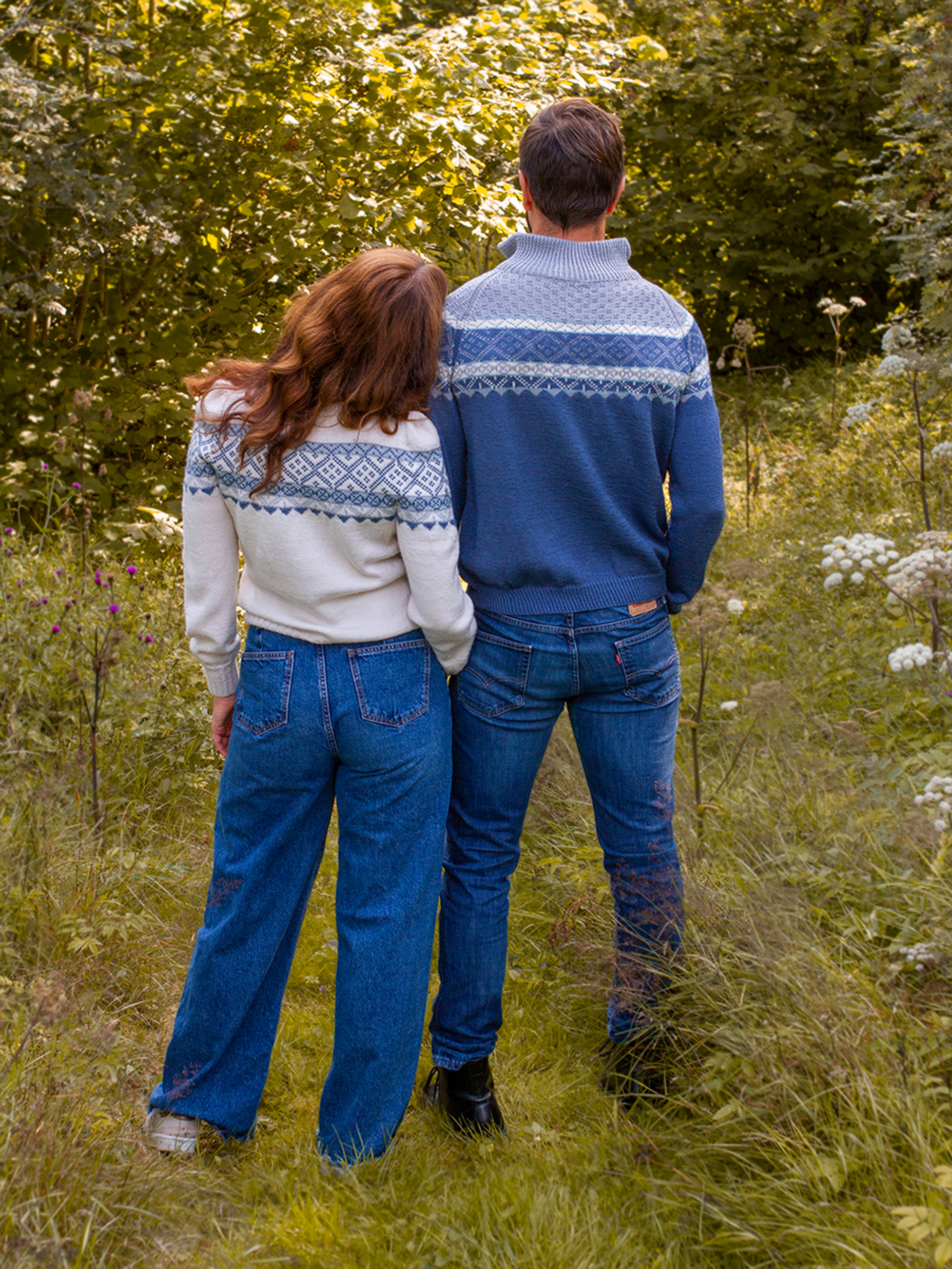 BIRGIT genser kitt/denim - Garnius