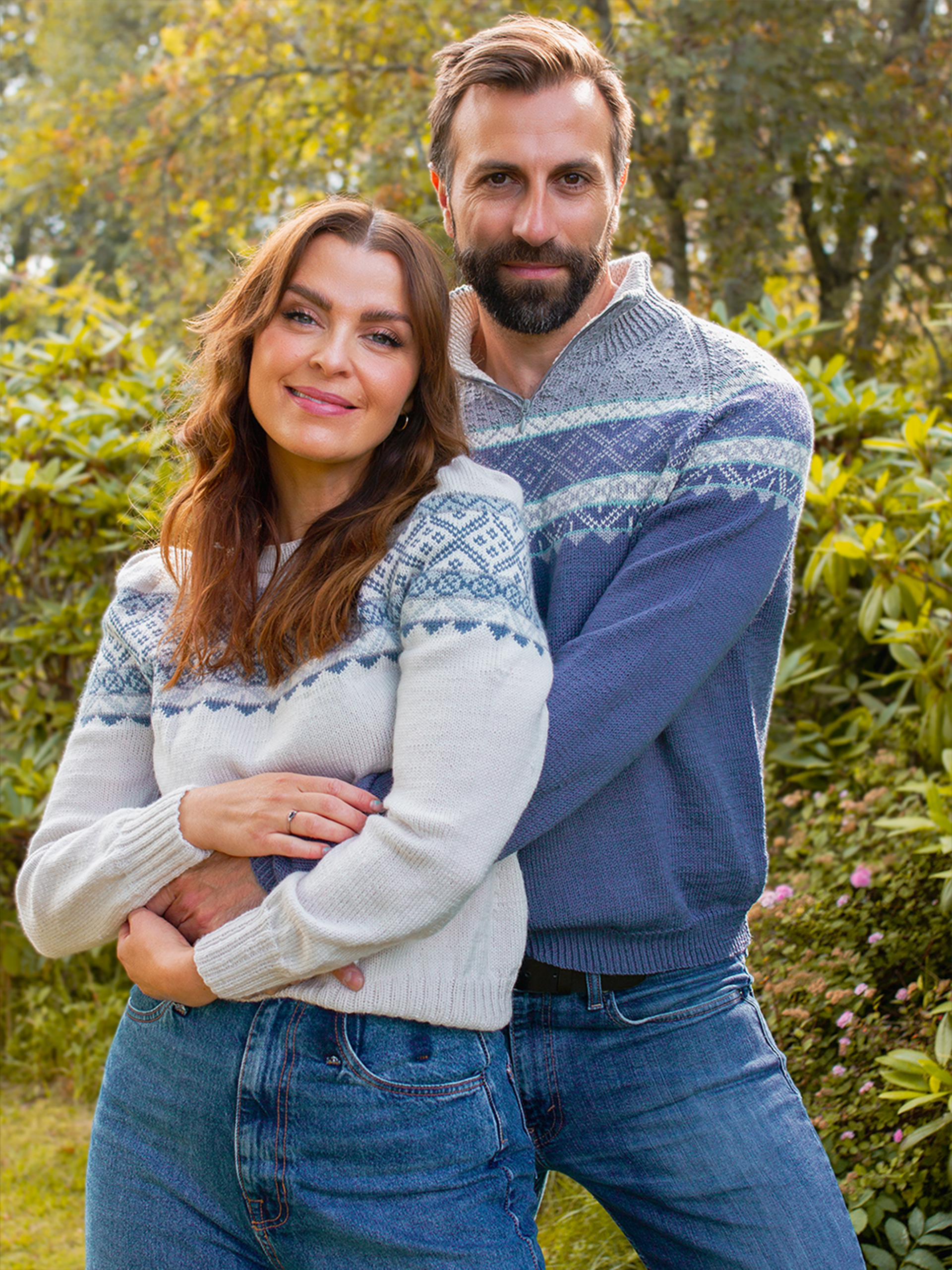 BIRGIT genser kitt/denim - Garnius