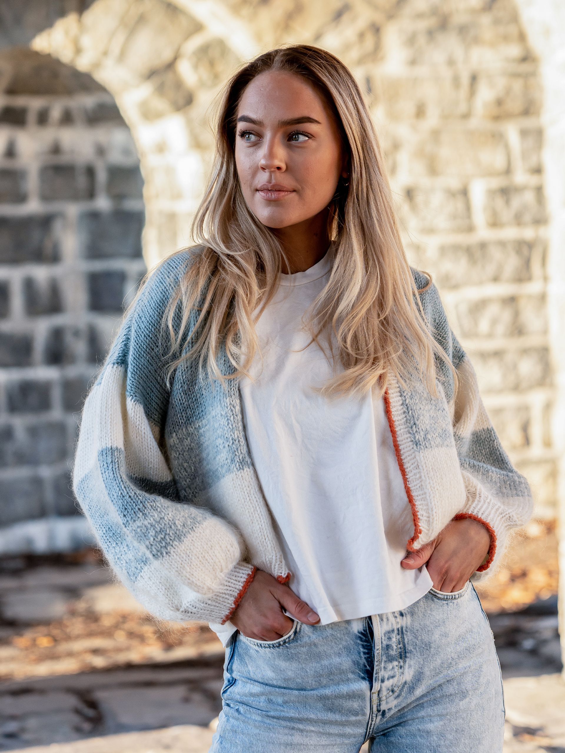 Åkrok jakken lys petrol - Garnius