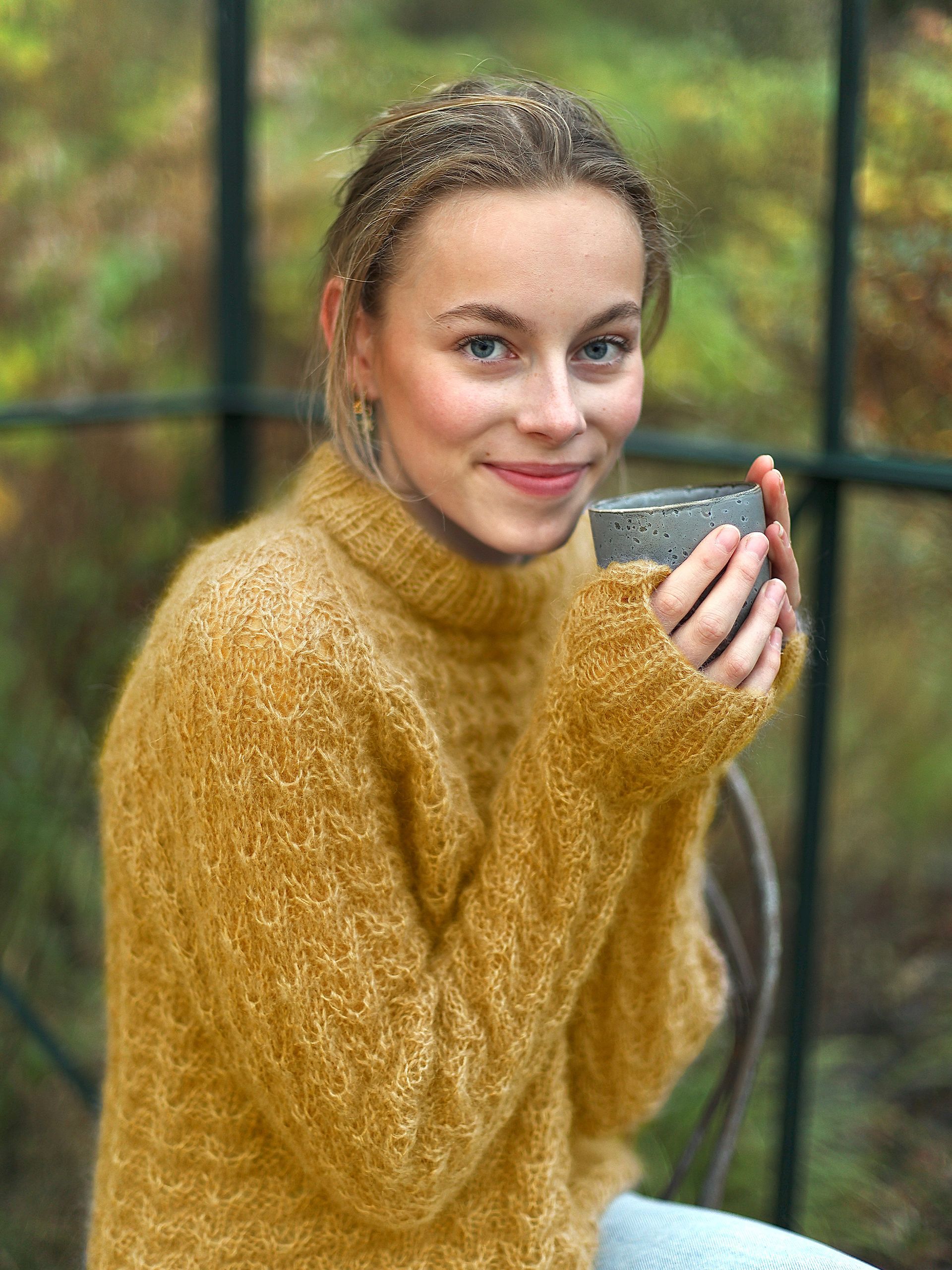 SINA genser gullgul - Garnius