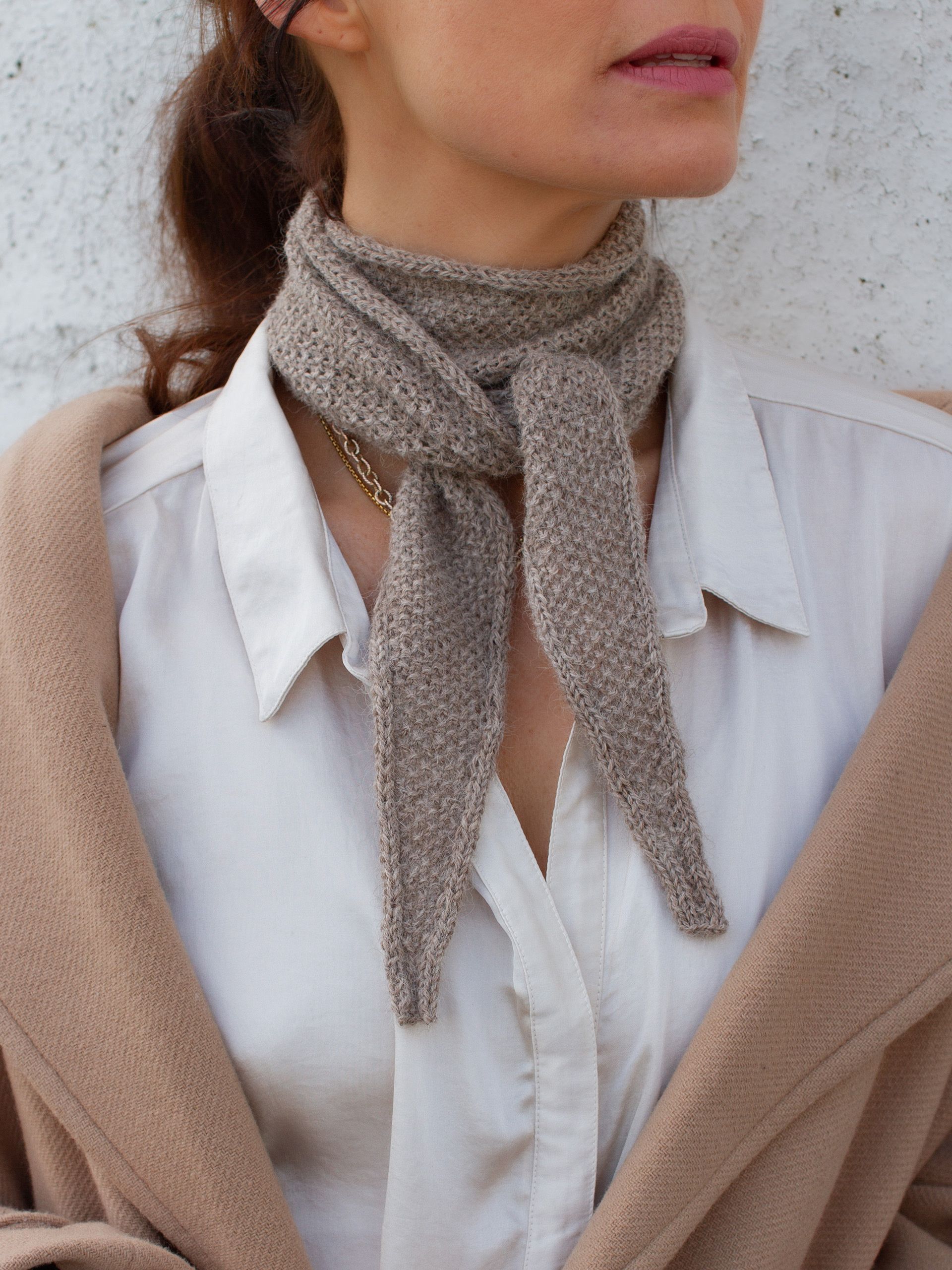 Softie scarf beige - Garnius