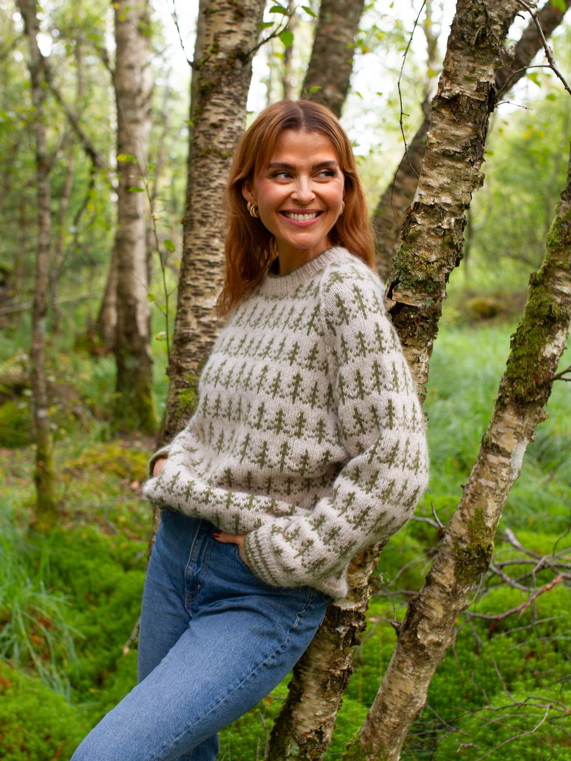 424K-09b TREETOP genser dame - Garnius