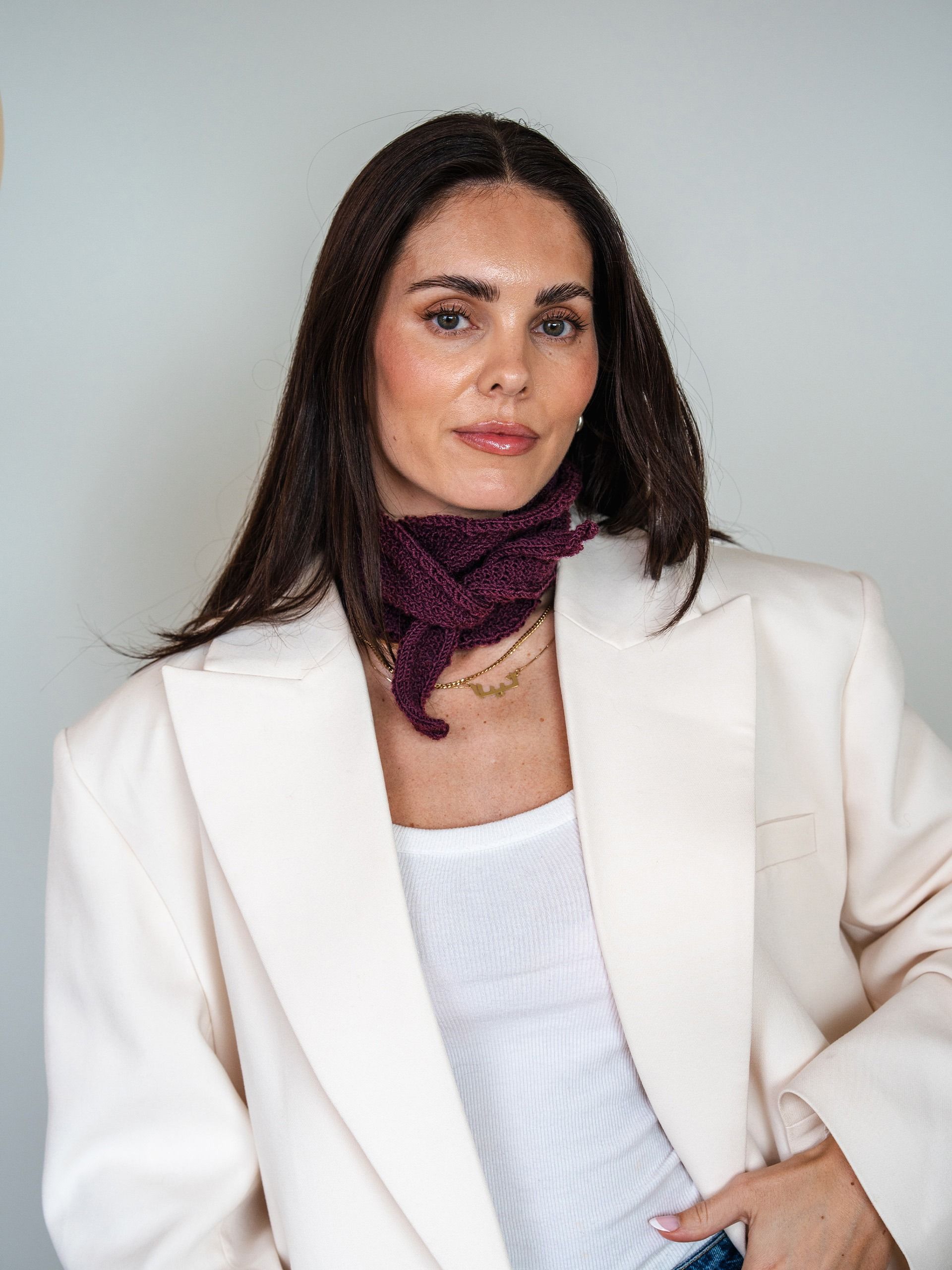 Softie scarf - Burgunder (Pure Merino Light) - Garnius