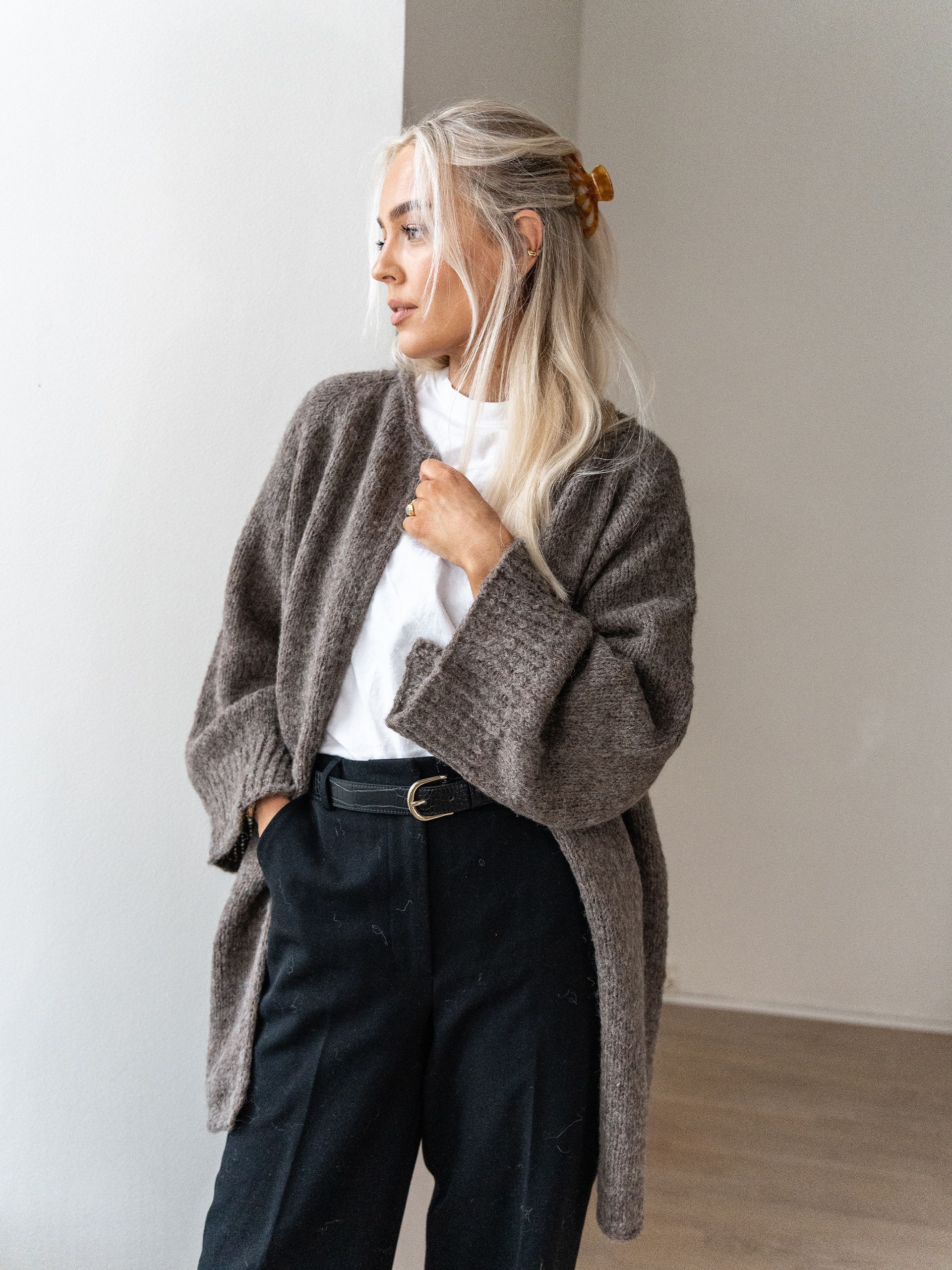 YARA cardigan brun - Garnius