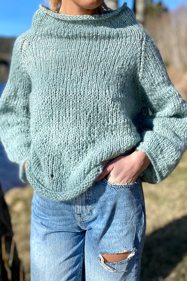 FLETTIANA sweater pudderrosa - Garnius - Garnius.no