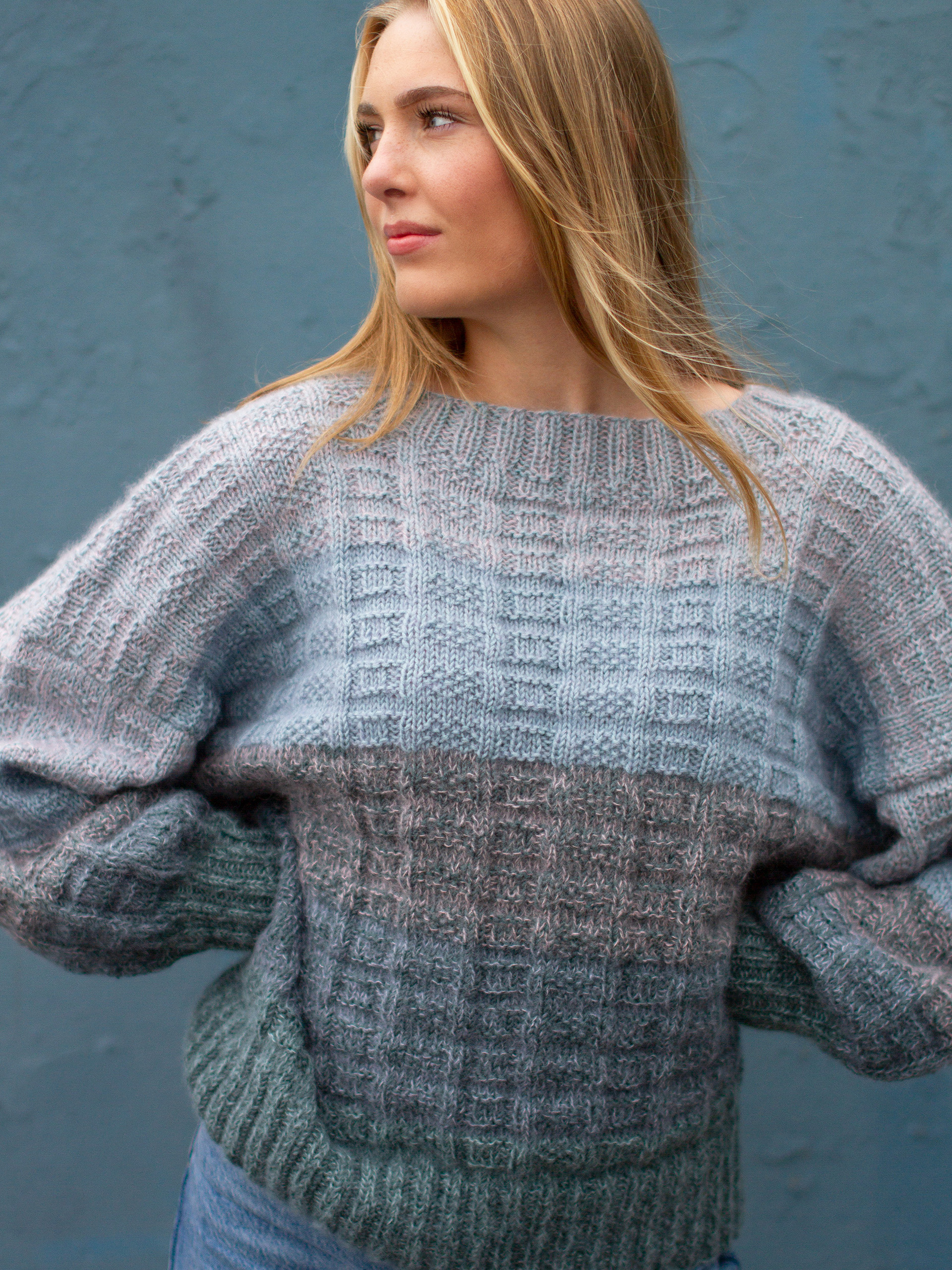 FLASHDANCE sweater grågrønn - Garnius