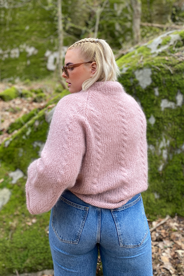 FLETTIANA sweater pudderrosa - Garnius - Garnius.no