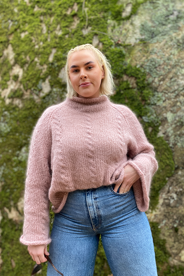 FLETTIANA sweater pudderrosa - Garnius - Garnius.no