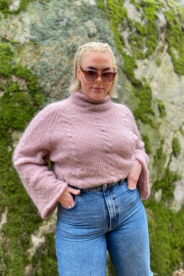 FLETTIANA sweater pudderrosa - Garnius - Garnius.no