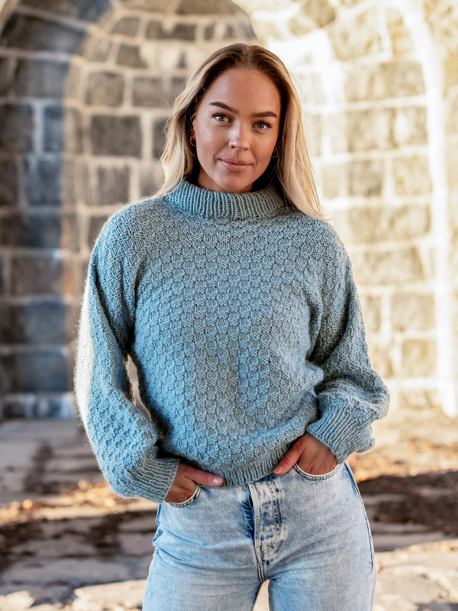 Løken genser beige - Garnius