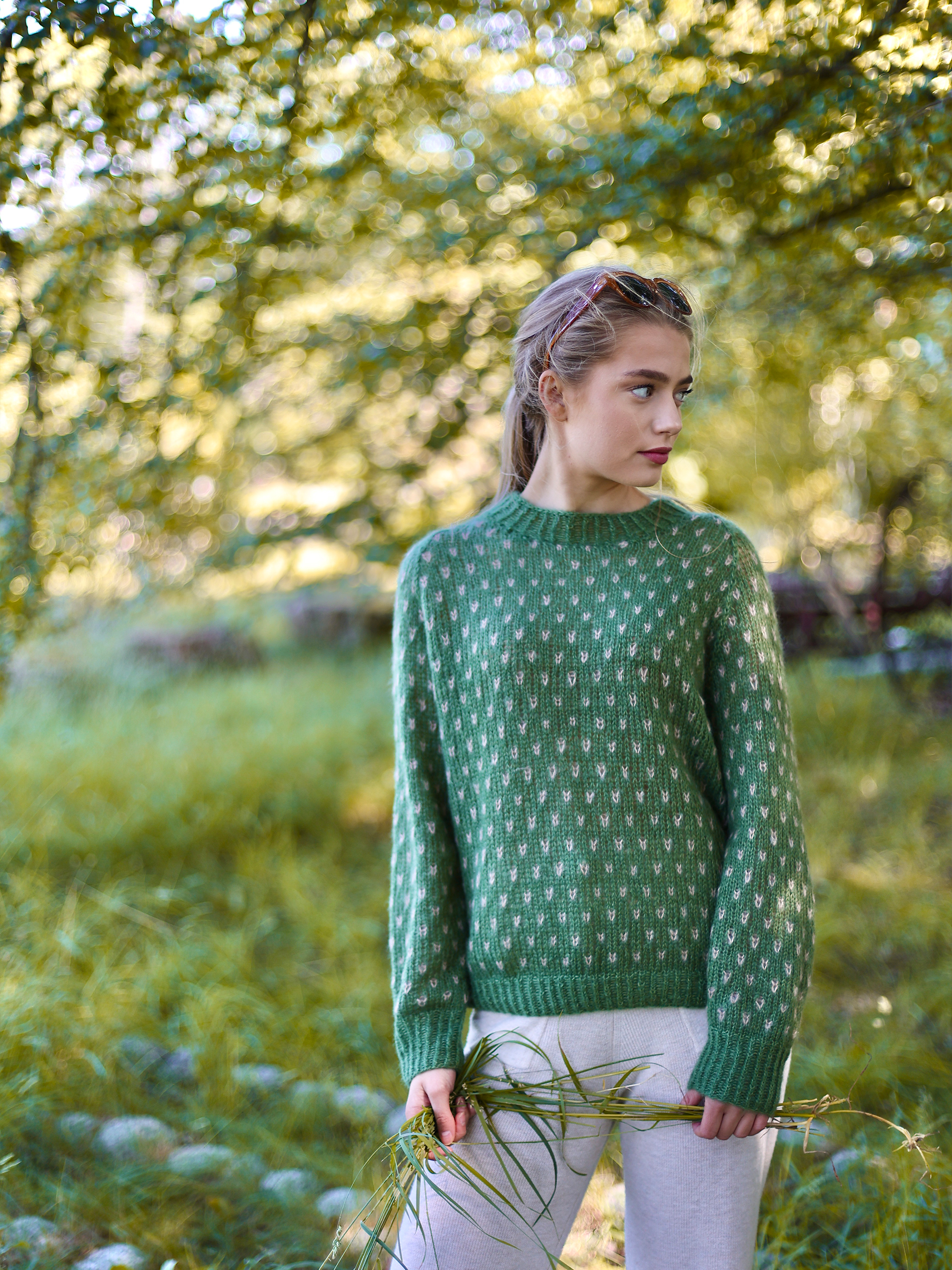 LOOSE genser grønn - Garnius