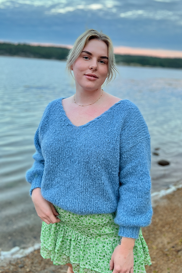 FLETTIANA sweater pudderrosa - Garnius - Garnius.no