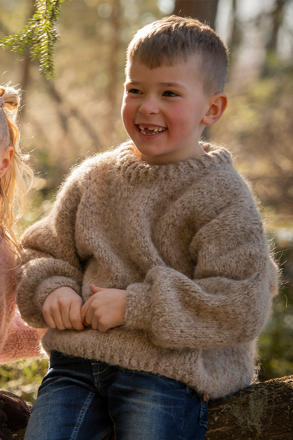 THE BASIC barnegenser beige - Garnius